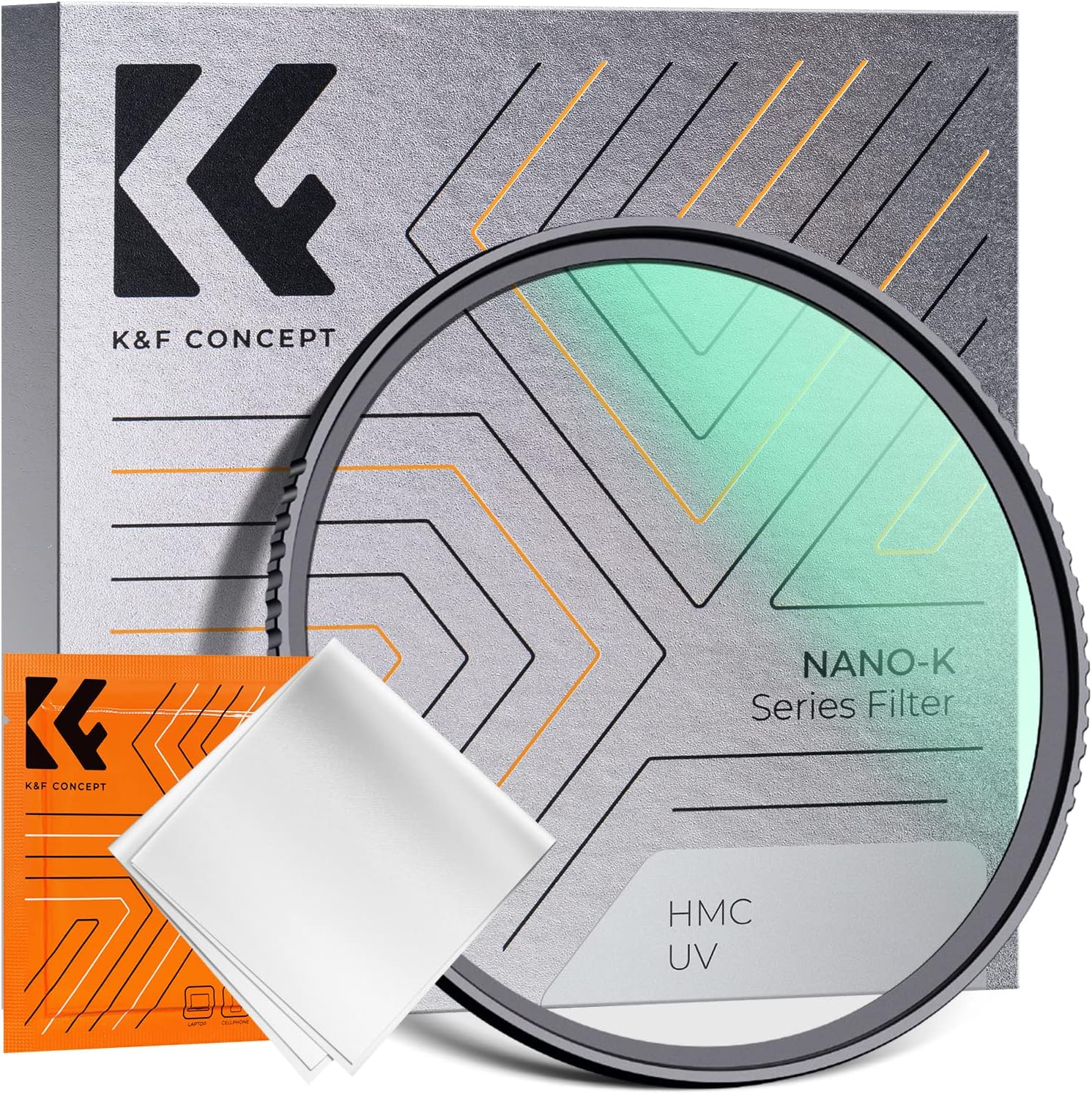 K&F Concept 40.5mm HMC UV NANO-K Series Filter with Cleaning Cloth NE